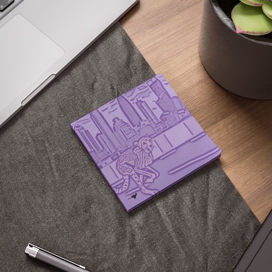 Cheetah Spirit Post-it® Note Pad, 50-sheet Animal Print Sticky Notes ...