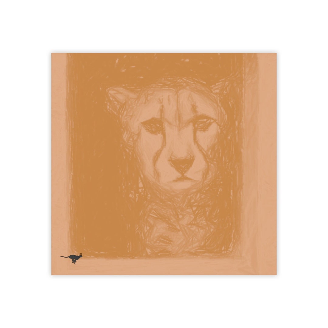 Notepad Post-it® Notes, Animal Print, a Cheetah, Memo, Initial, Cheetah ...