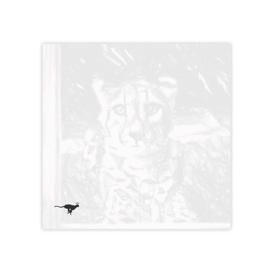 Cheetah Spirit Post-it® Note Pad, 50-sheet Animal Print Sticky Notes ...