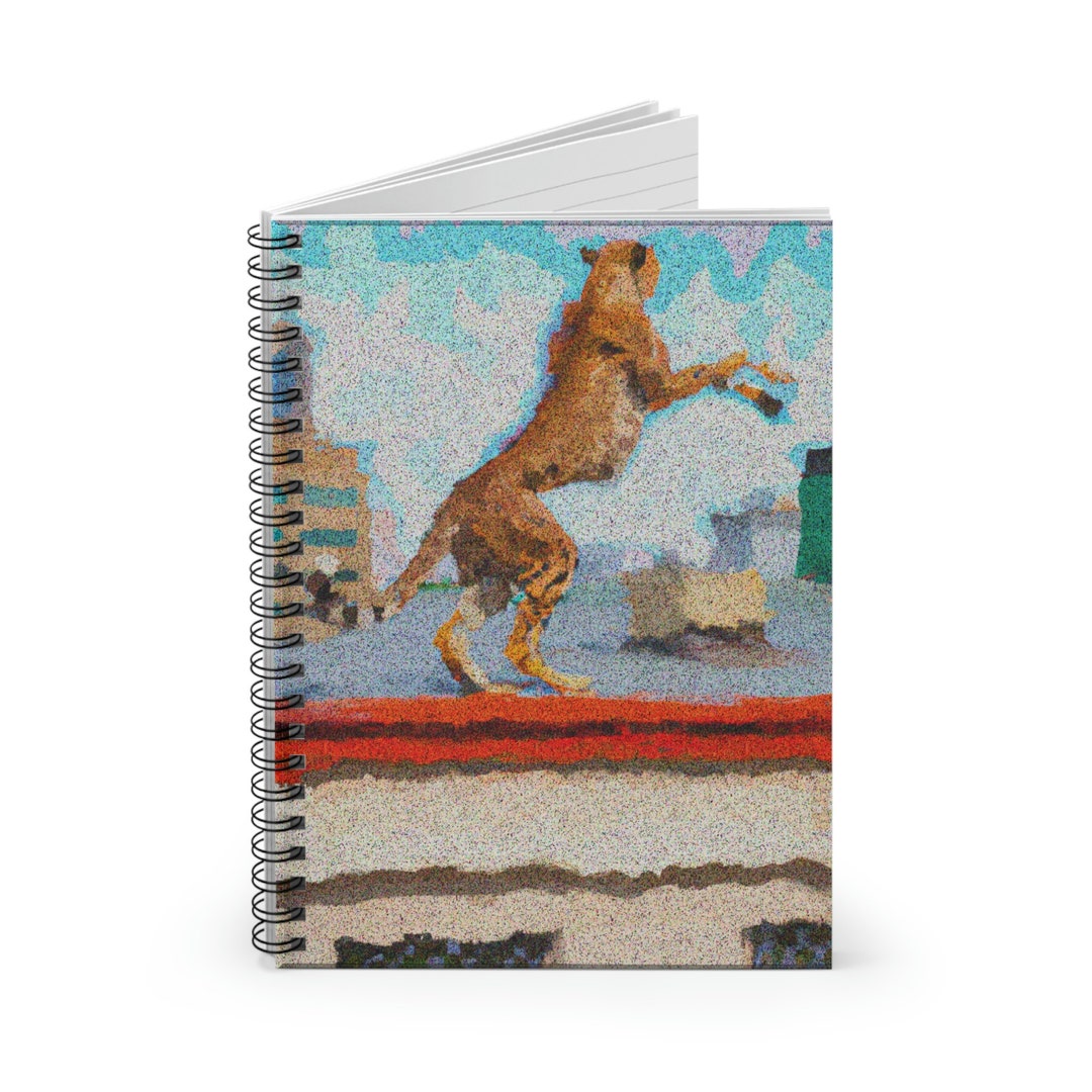 Cheetah Spirit Spiral Notebook, Ruled Line Writing Journal, Stylish ...