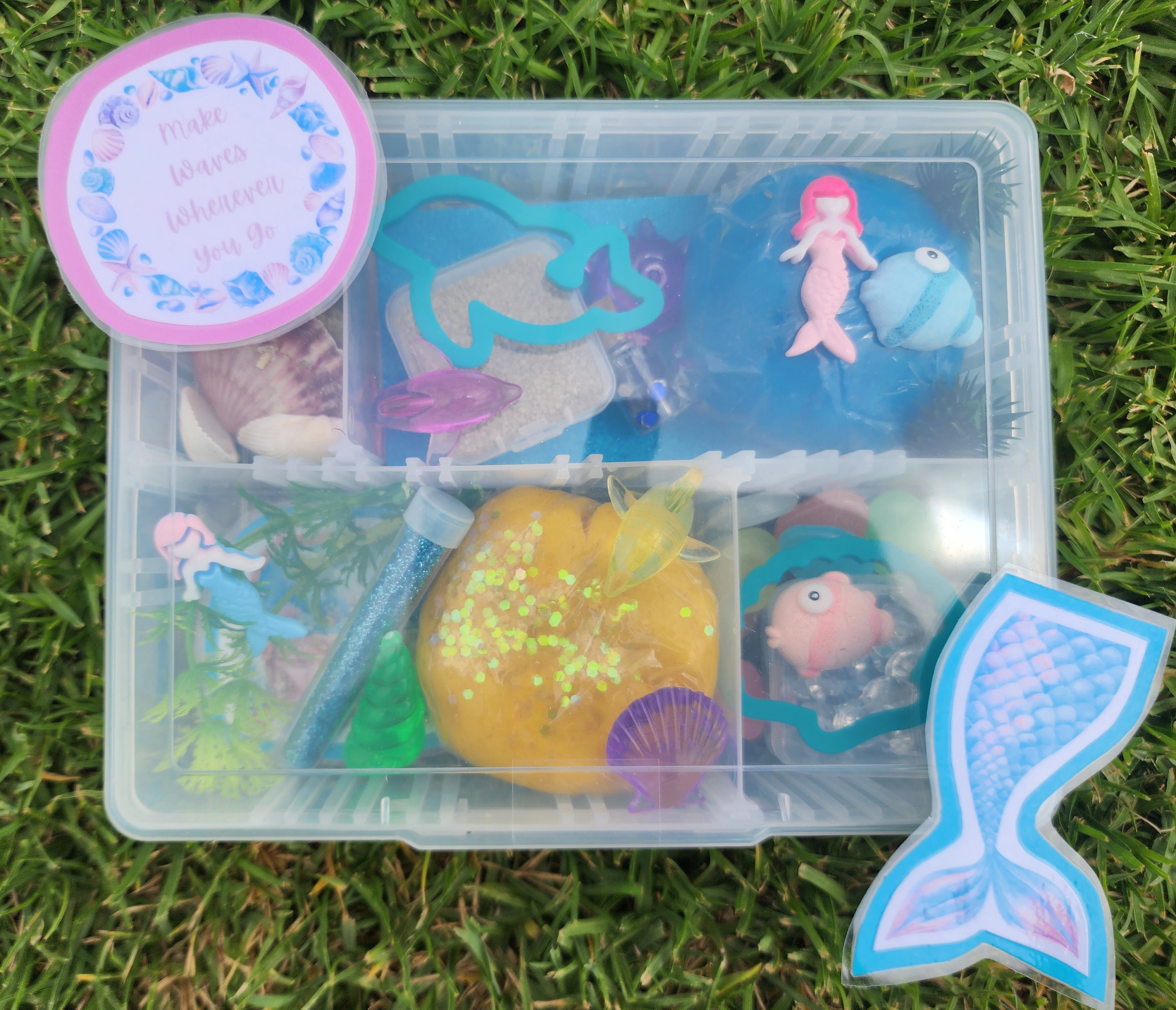 Mermaid Playdough Sensory Box - Etsy Canada
