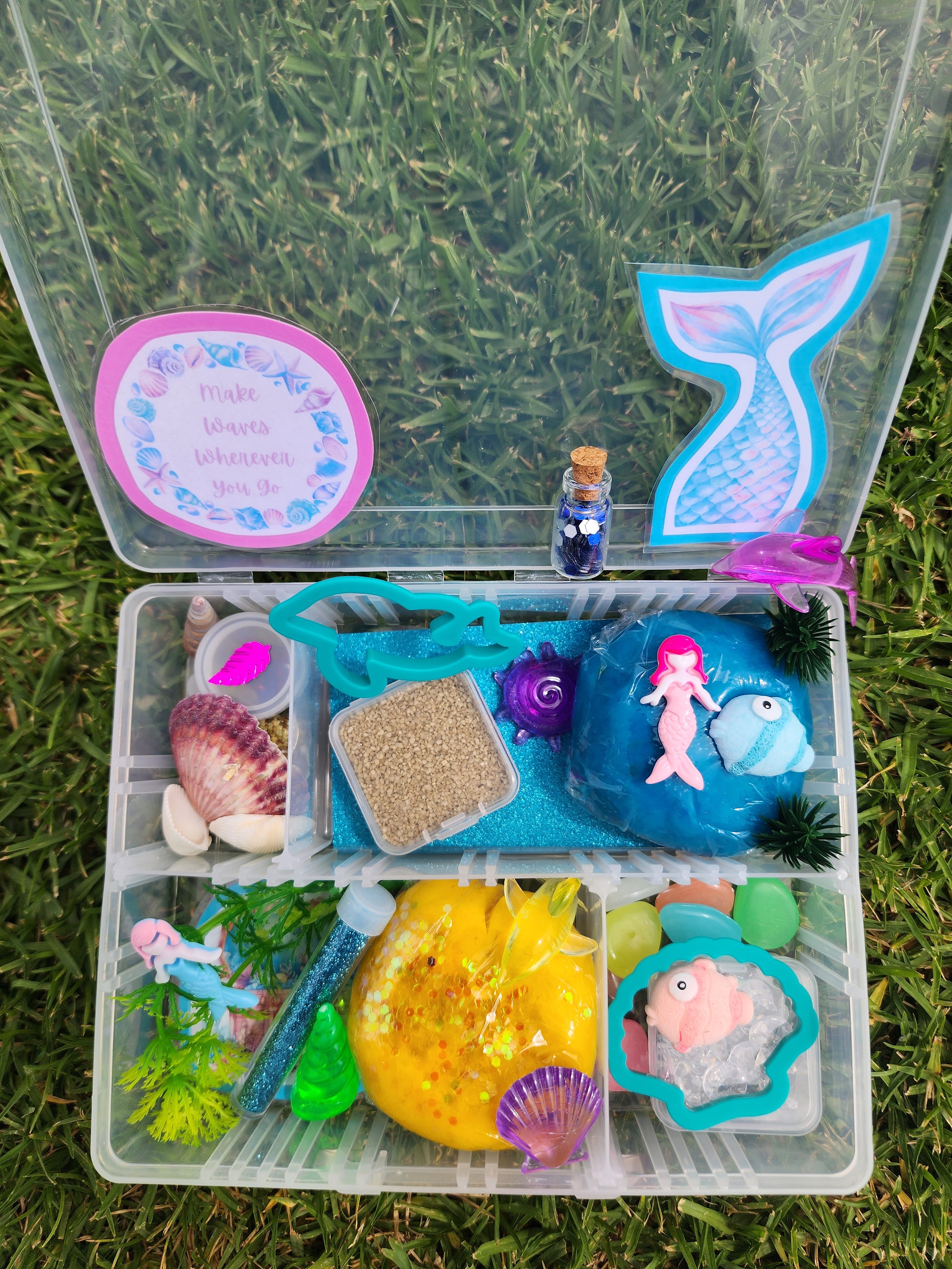 Mermaid Playdough Sensory Box - Etsy Canada