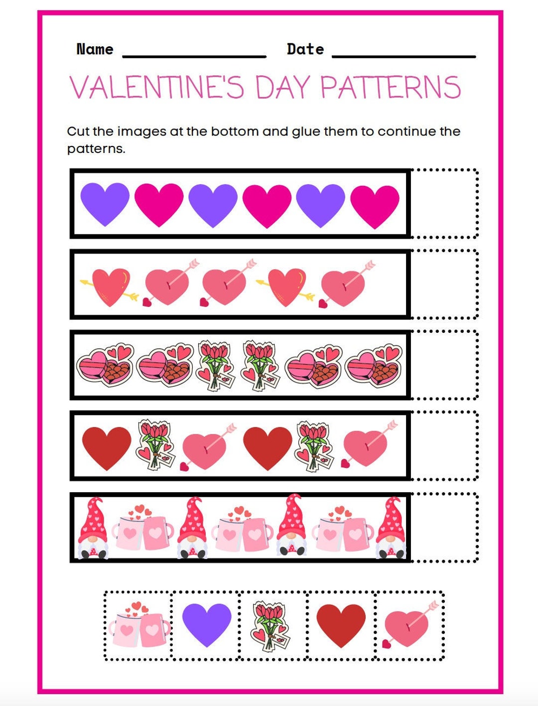 Valentine's Day Patterns - Etsy