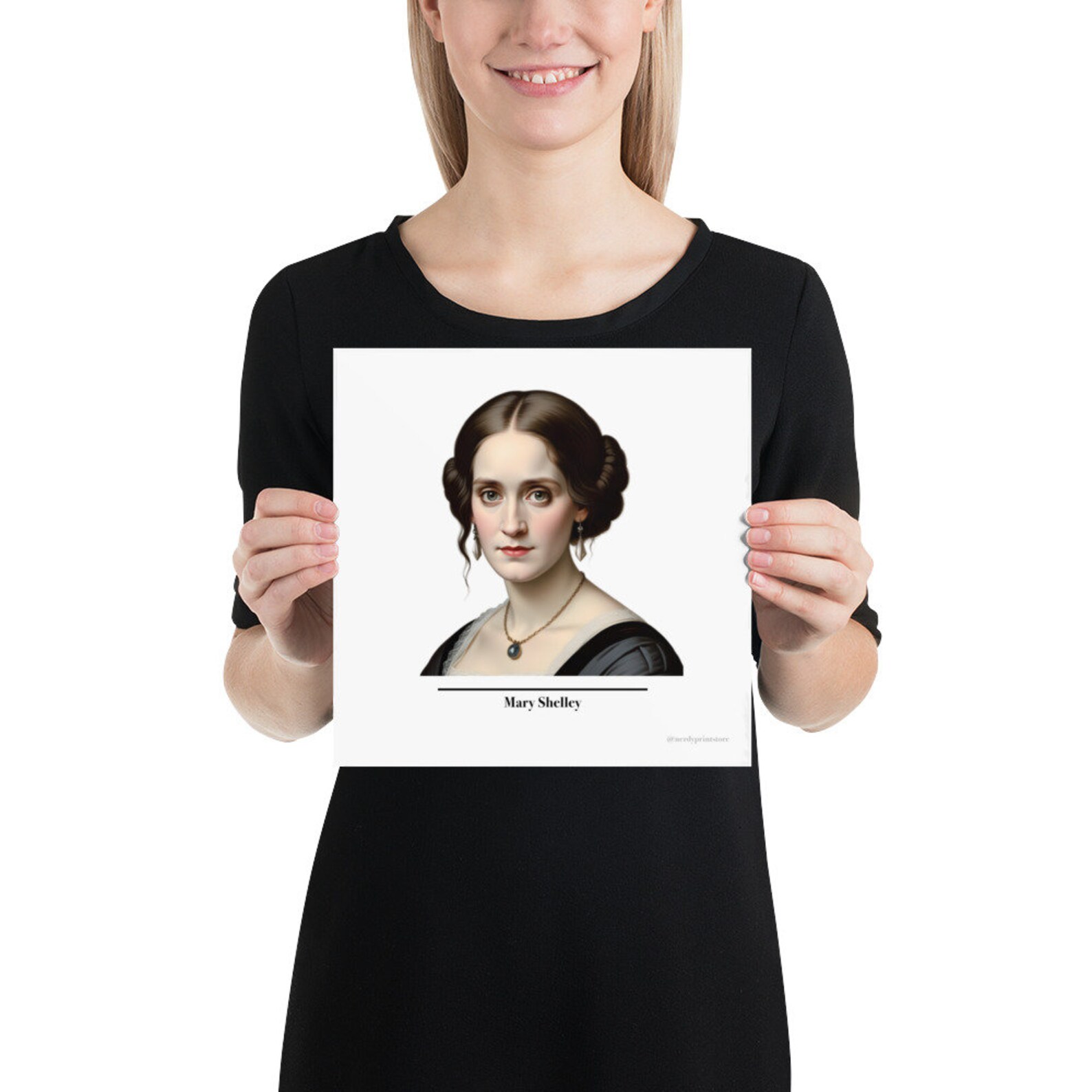 Mary Shelley Poster 5x7 8x10 10x10 In Frankenstein Sci - Etsy