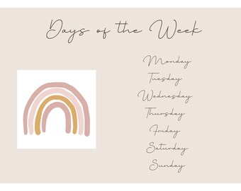 Days of the Week - Etsy