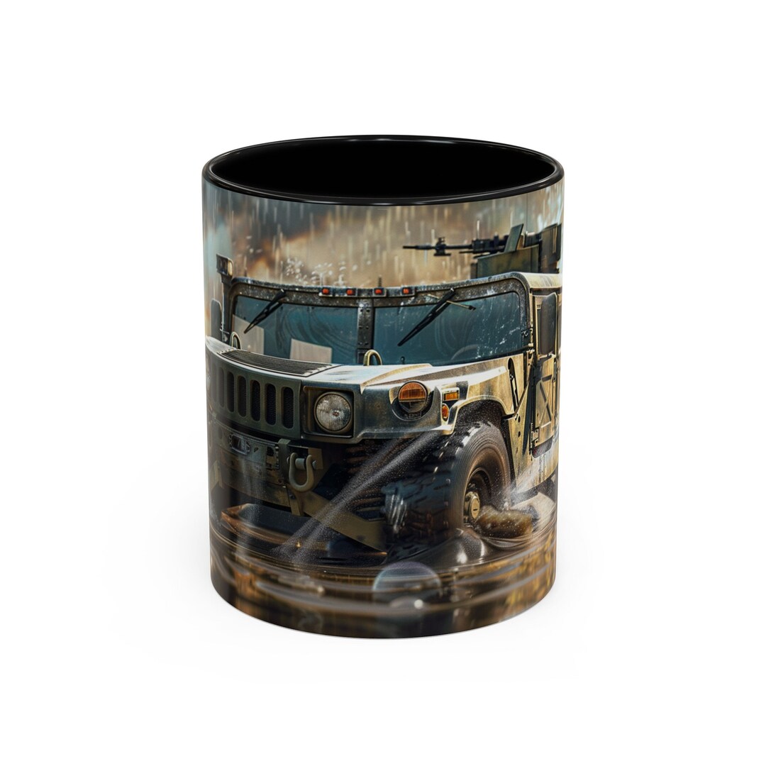 Realistic Military Humvee Vehicle Landscape View Defense Department ...