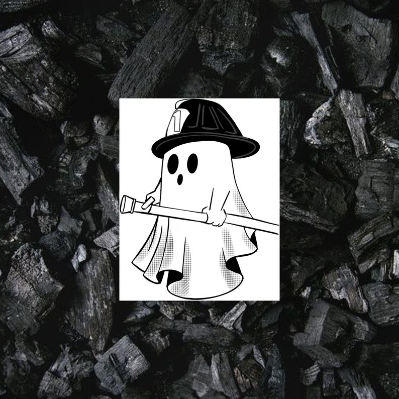 Scary Firefighter Haunted Pop Art Fire Station Attack Horror Ghost ...