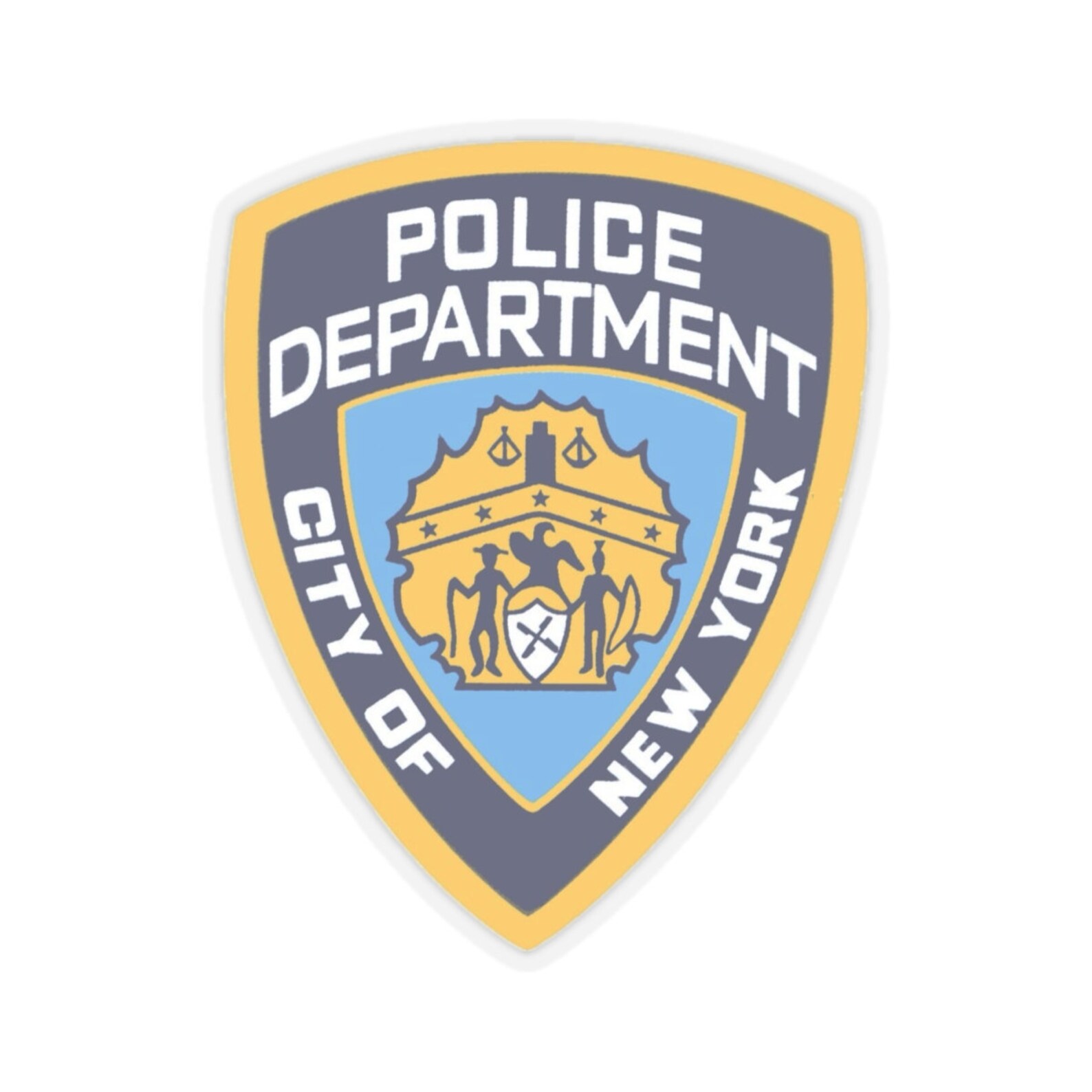 NYPD New York City Police Department State Traditional Classic Patch ...