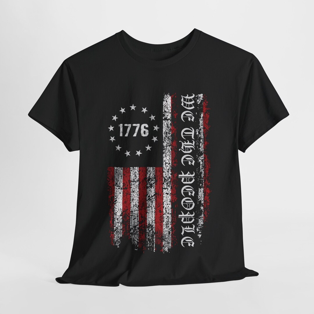 We the People Constitution American Flag 1776 Distressed Design Look ...