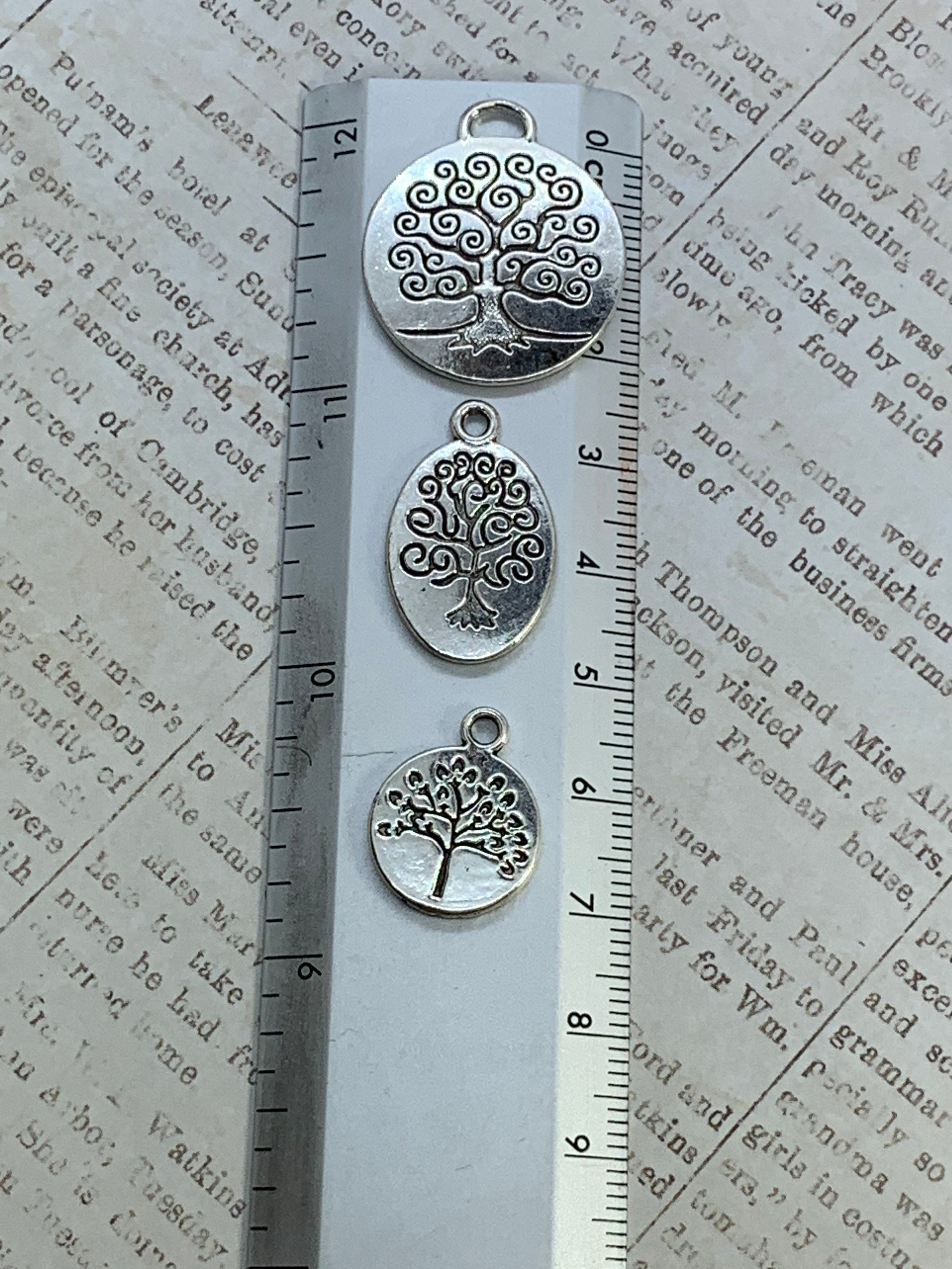 3pcs Alloy Tree of Life Charm, DIY Jewelry Making Supplies Craft ...