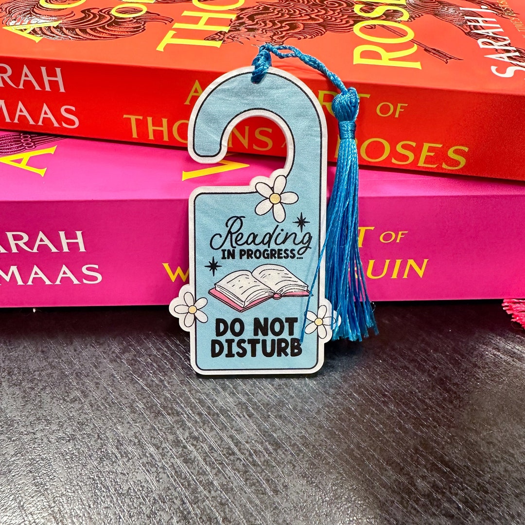 Reading in Progress Do Not Disturb Bookmark | Acrylic Bookmark ...