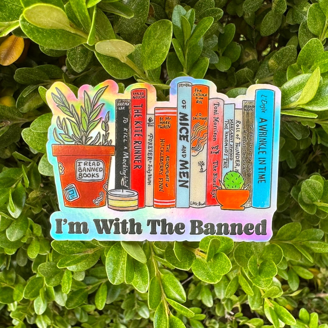 Read Banned Books Sticker, Banned Books Club,funny Reading Sticker ...