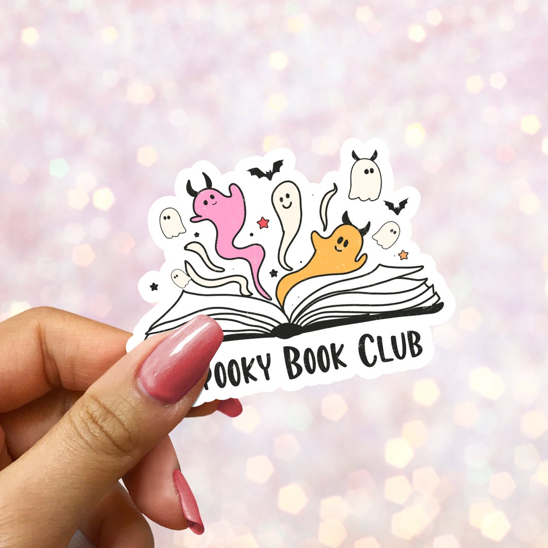 Spooky Book Club Sticker | Bookish Sticker | Book Lover Gift | Bookish ...