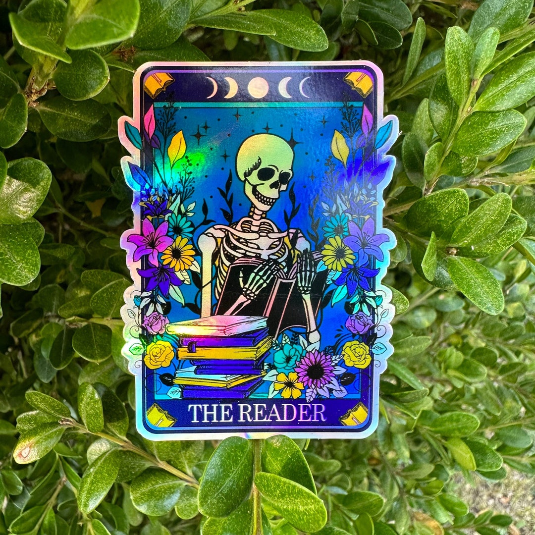 The Reader Tarot Card Holographic Stickers | Bookish Sticker | the ...
