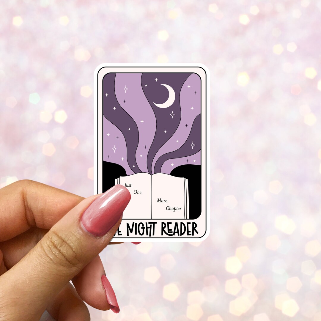 The Night Reader Tarot Card Sticker | Bookish Sticker | Book Lover Gift ...