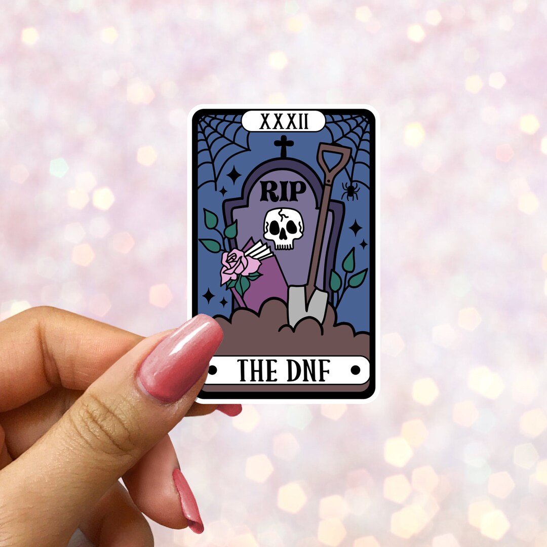 The DNF Tarot Sticker | Bookish Sticker | Book Lover Gift | Bookish ...