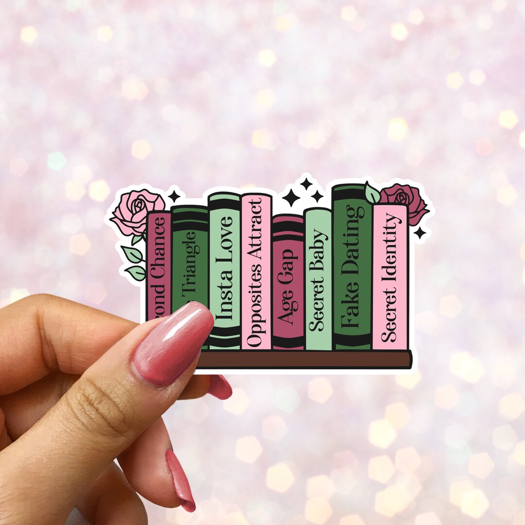 Tropes Book Shelf Sticker | Bookish Sticker | Book Lover Gift | Bookish ...