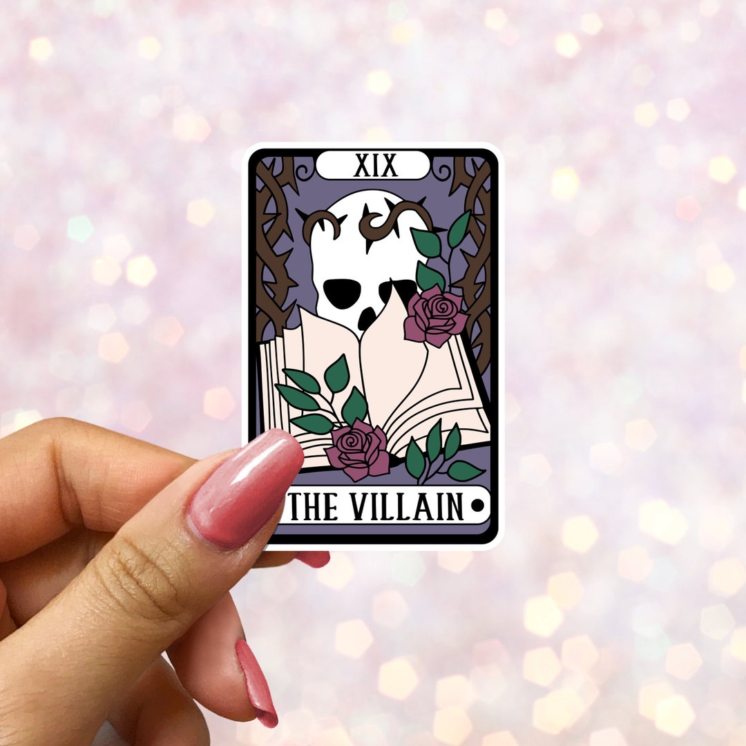 The Villain Tarot Sticker | Bookish Sticker | Book Lover Gift | Bookish ...