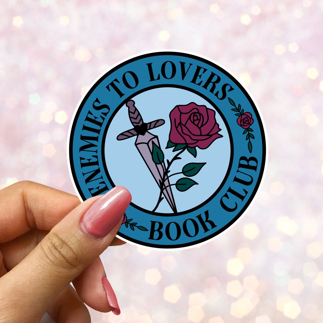 Enemies to Lovers Book Club Bookish Holographic Stickers, Spicy Books Romance Bookish Sticker ...