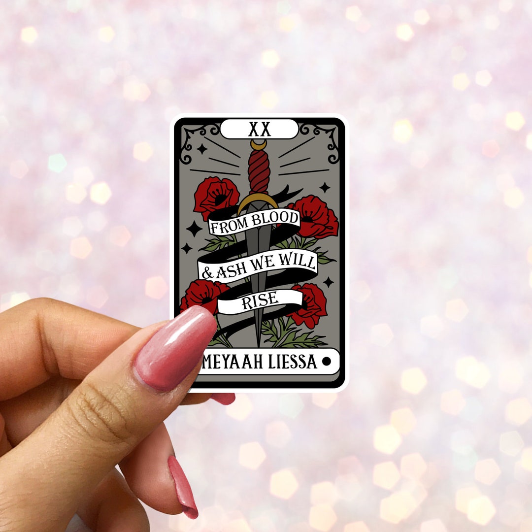 From Blood and Ash Tarot Sticker | Bookish Sticker | Book Lover Gift ...