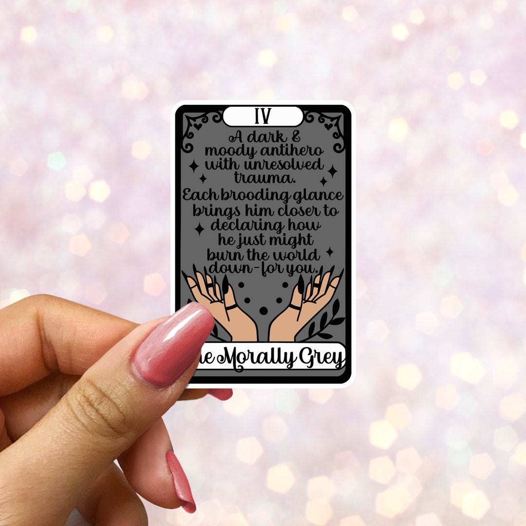 The Morally Grey Tarot Sticker | Bookish Sticker | Book Lover Gift ...