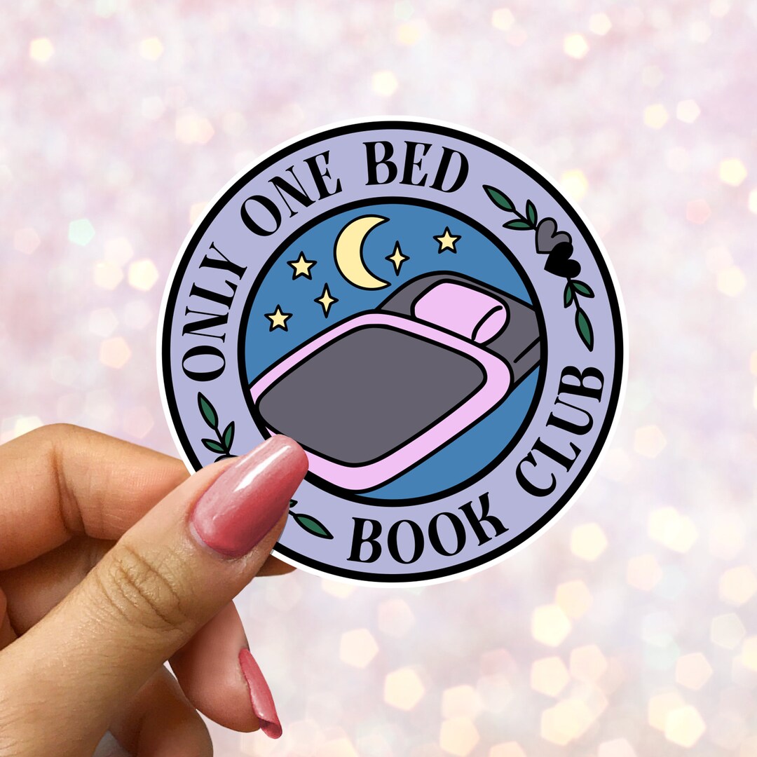 Only One Bed Book Club Bookish Holographic Stickers, Spicy Books ...