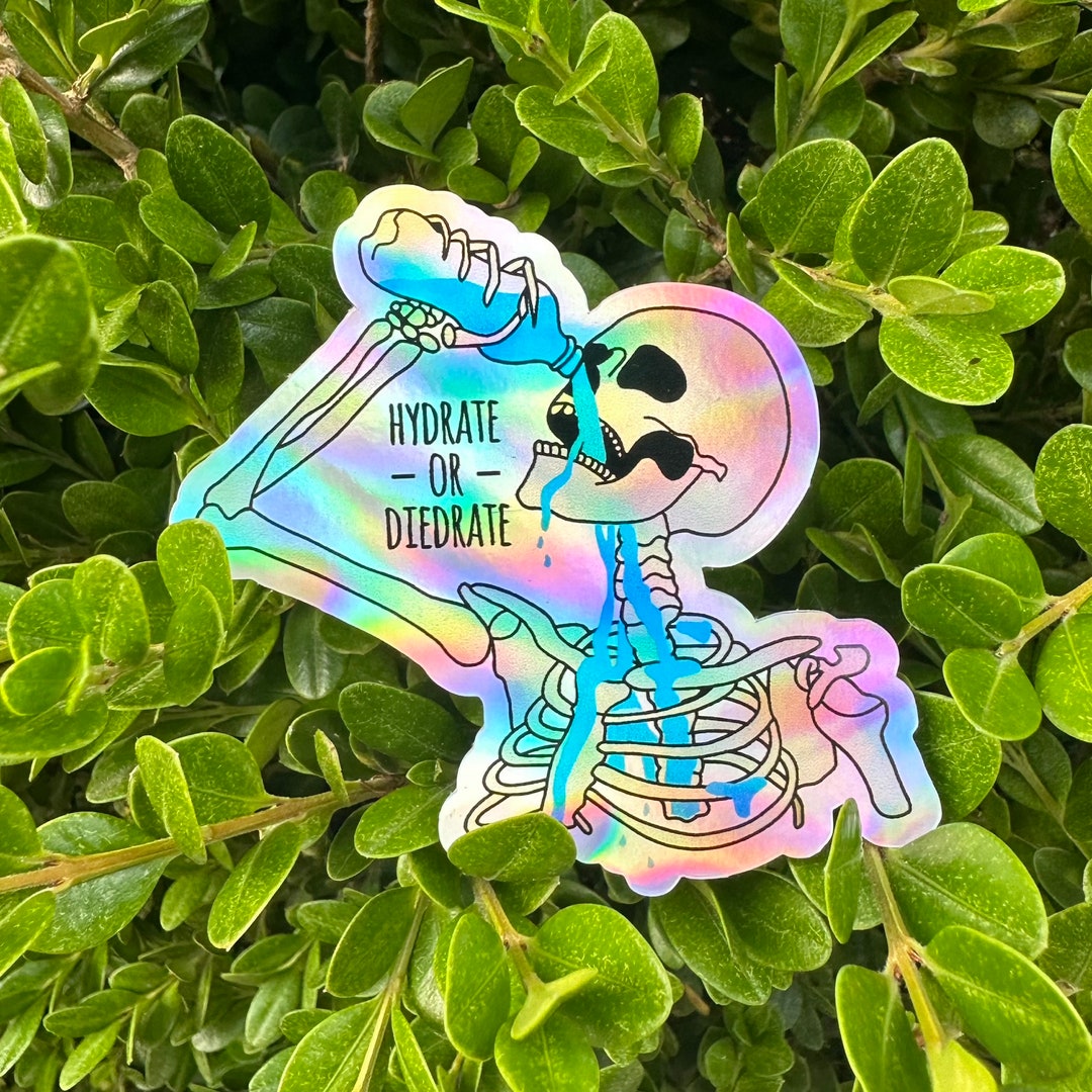 Hydrate or Diedrate Holographic Sticker - Etsy