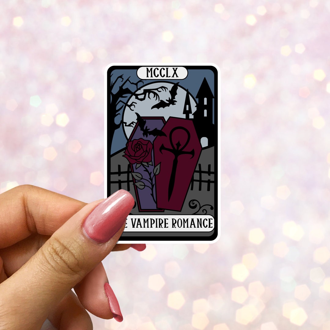 The Vampire Romance Tarot Sticker | Bookish Sticker | Book Lover Gift ...