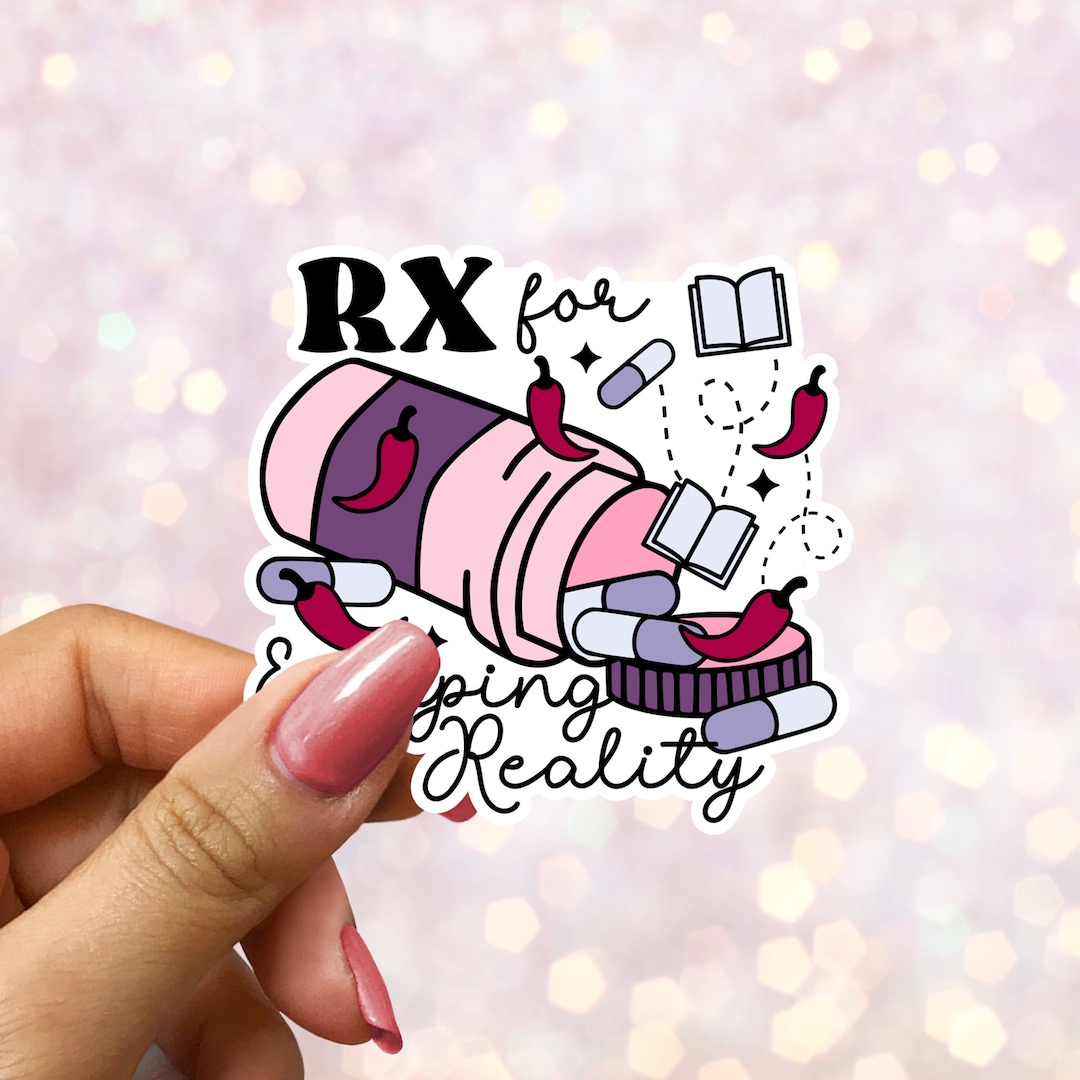 RX for Escaping Reality Holographic and Waterproof Sticker, Groovy ...