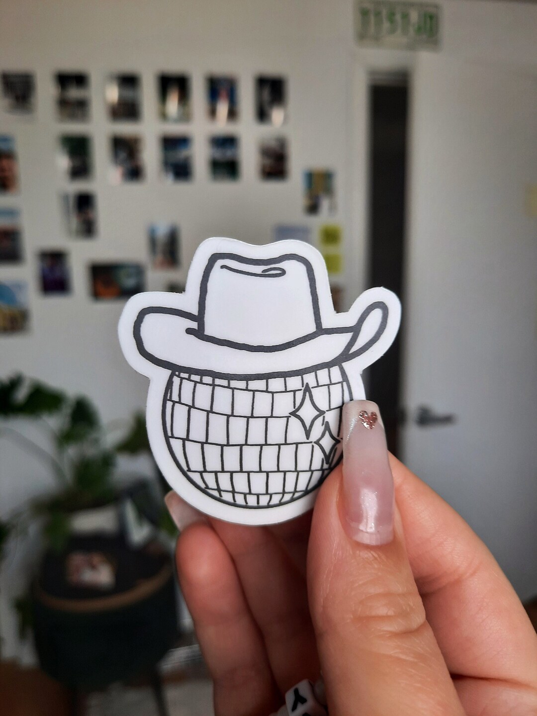 Disco Cowboy Sticker Laptop Decal - Etsy