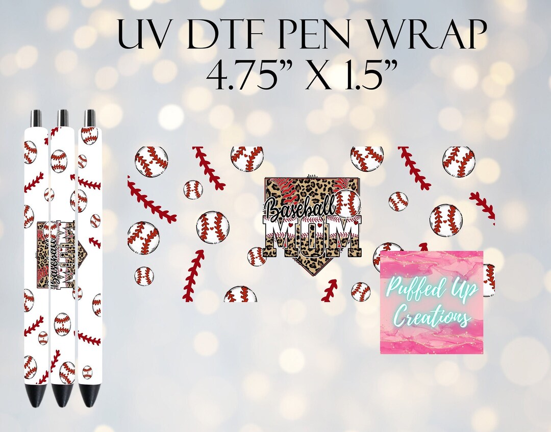 Baseball Mom UVDTF Pen Wrap Pen Wraps UV DTF Pen Wrap - Etsy