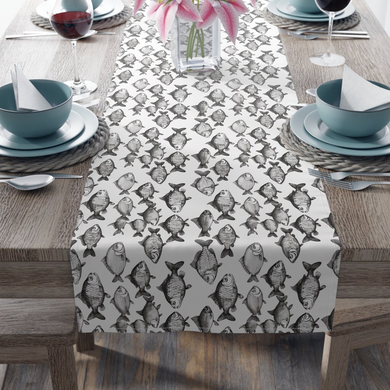 Fish Table Runner - Etsy