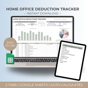 Home Office Deduction Sheets - Etsy