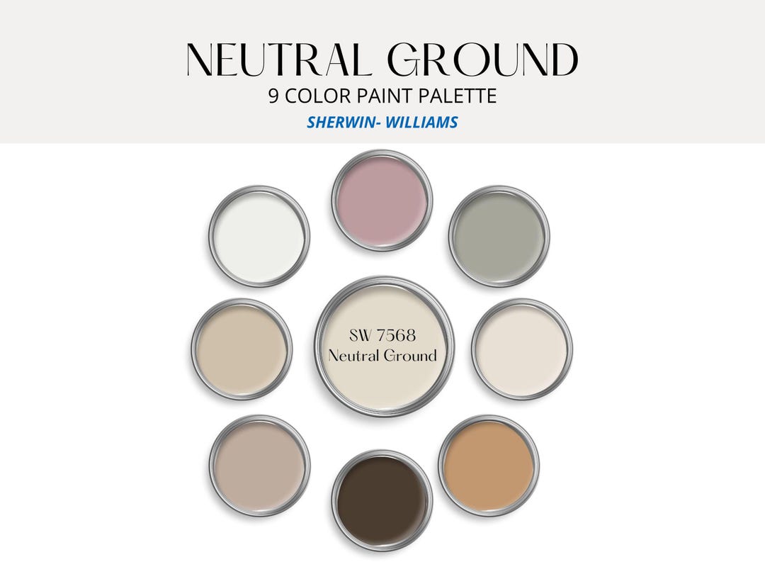 Neutral Ground Sherwin Williams Palette for Lake House, Beach House ...