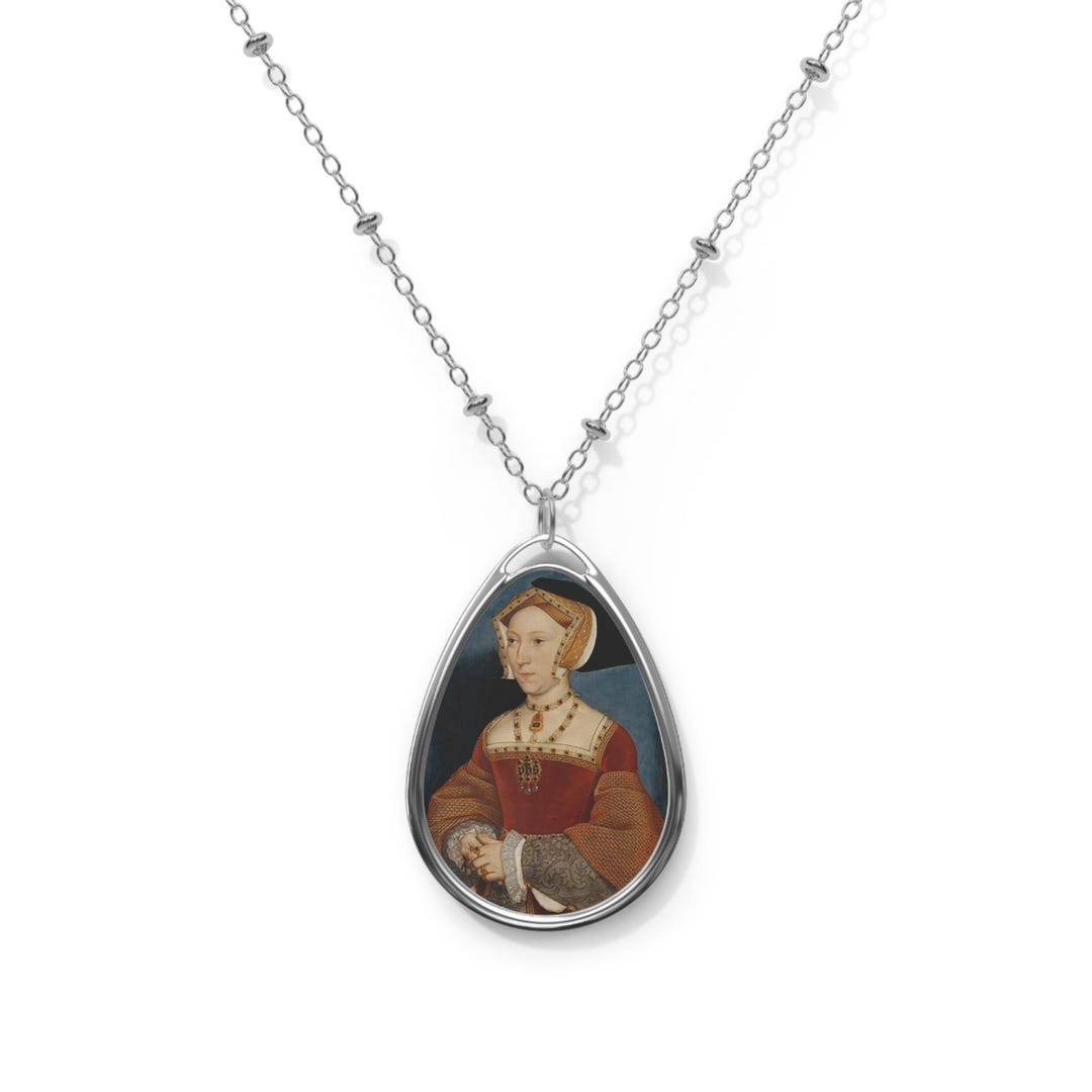 Tudor Oval Necklace, Tudor Jewelry, Jane Seymour Pendant, Historical ...