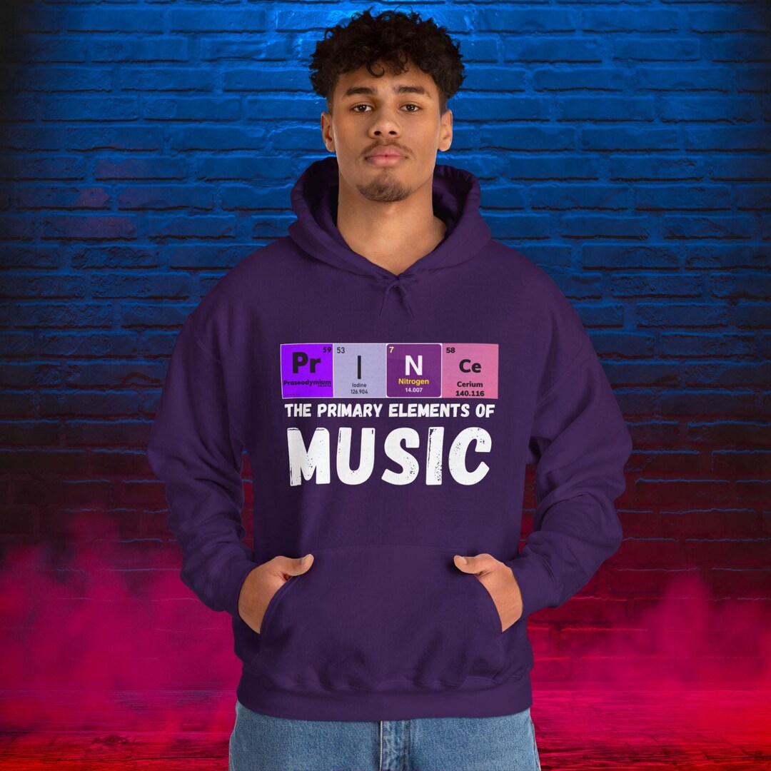 Prince Hoodie | Periodic Table Hoodie | Chemistry Hoodie | Music Lover ...