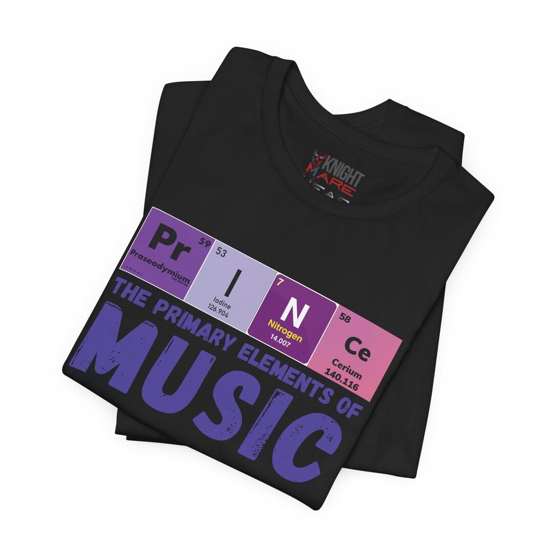Prince Periodic Table Elements Tee, Prince Music Shirt - Etsy