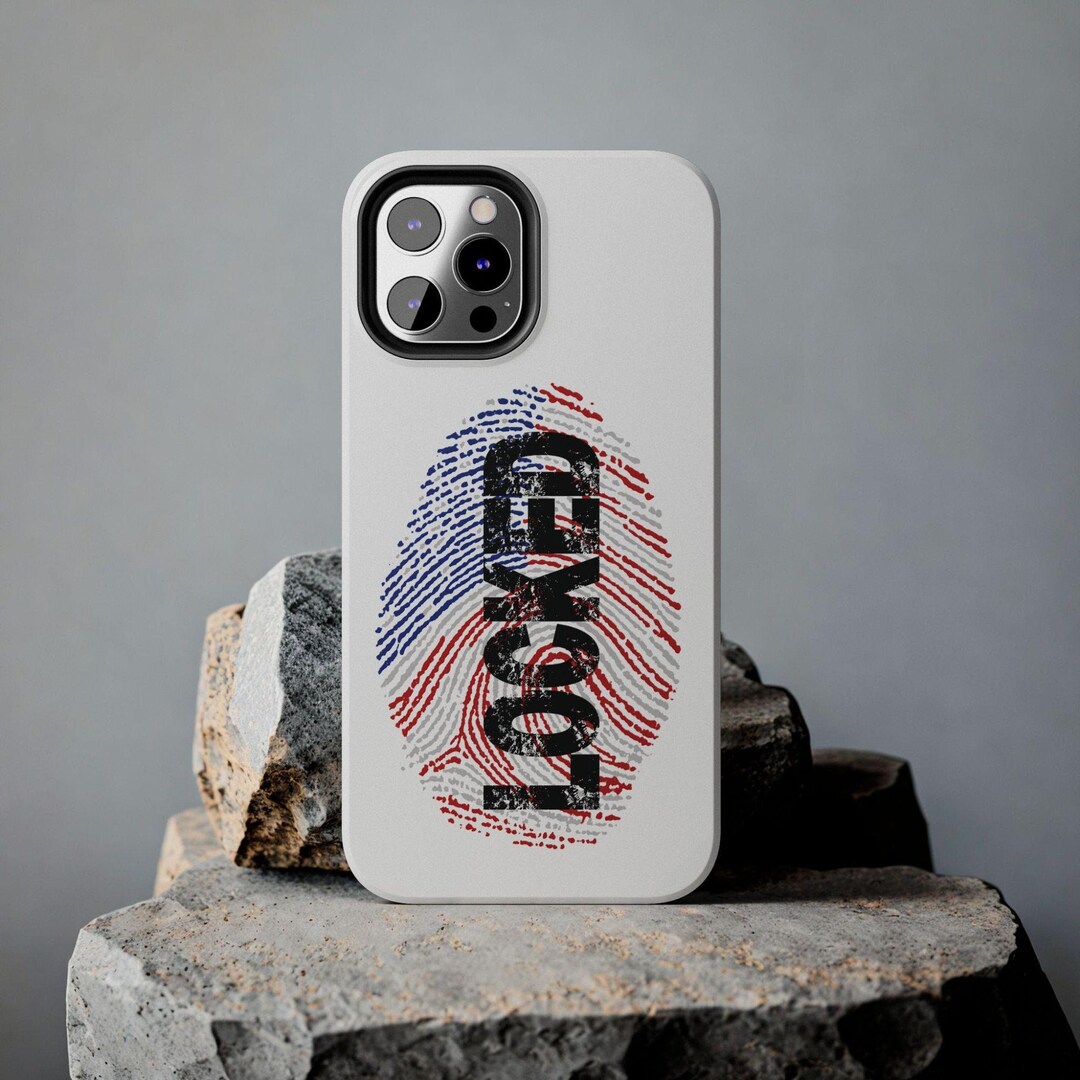 American Flag Fingerprint Phone Case | Patriotic Phone Case | USA Phone ...