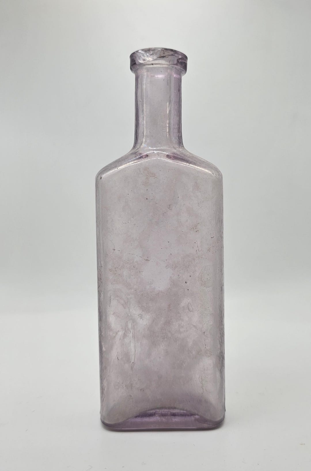 Vintage 19th Century Purple Medicine Vial - Sun-tinted Glass Bottle - Etsy