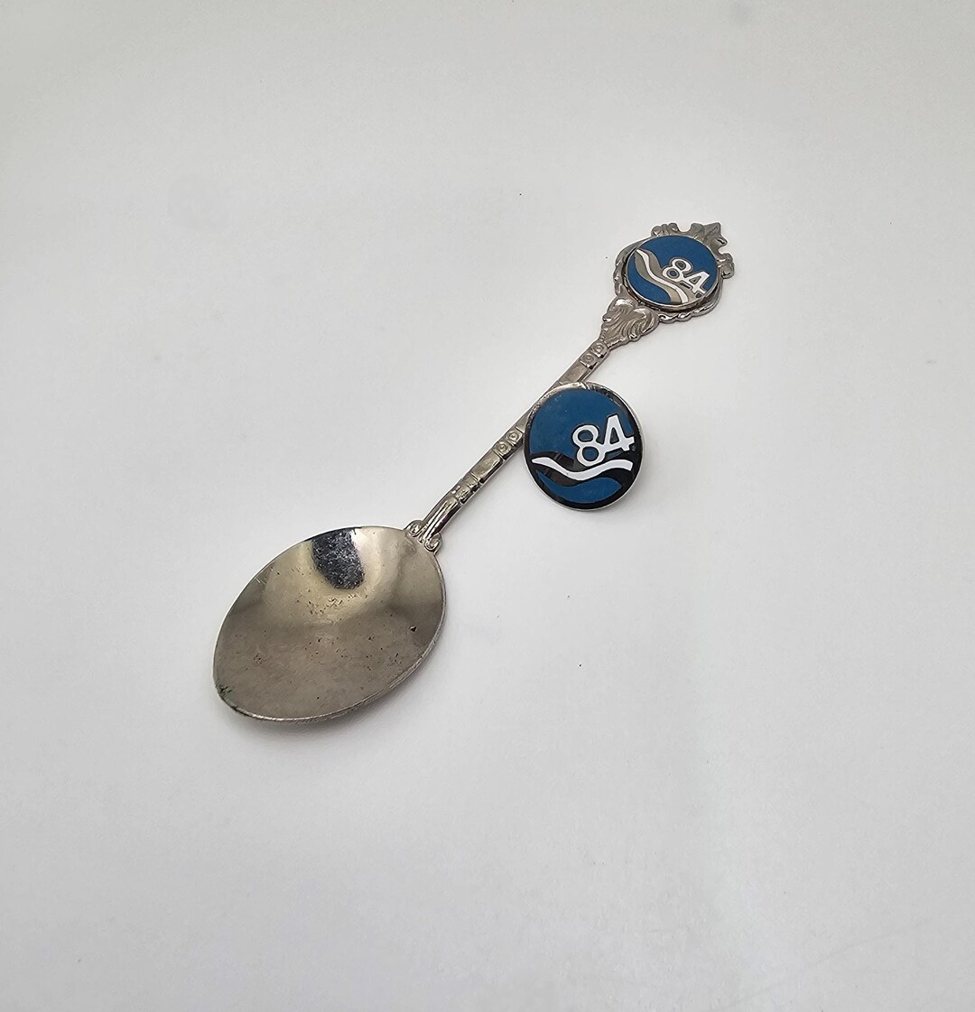 Vintage 1984 Louisiana World's Fair Spoon & Pin Set Election Campaign ...
