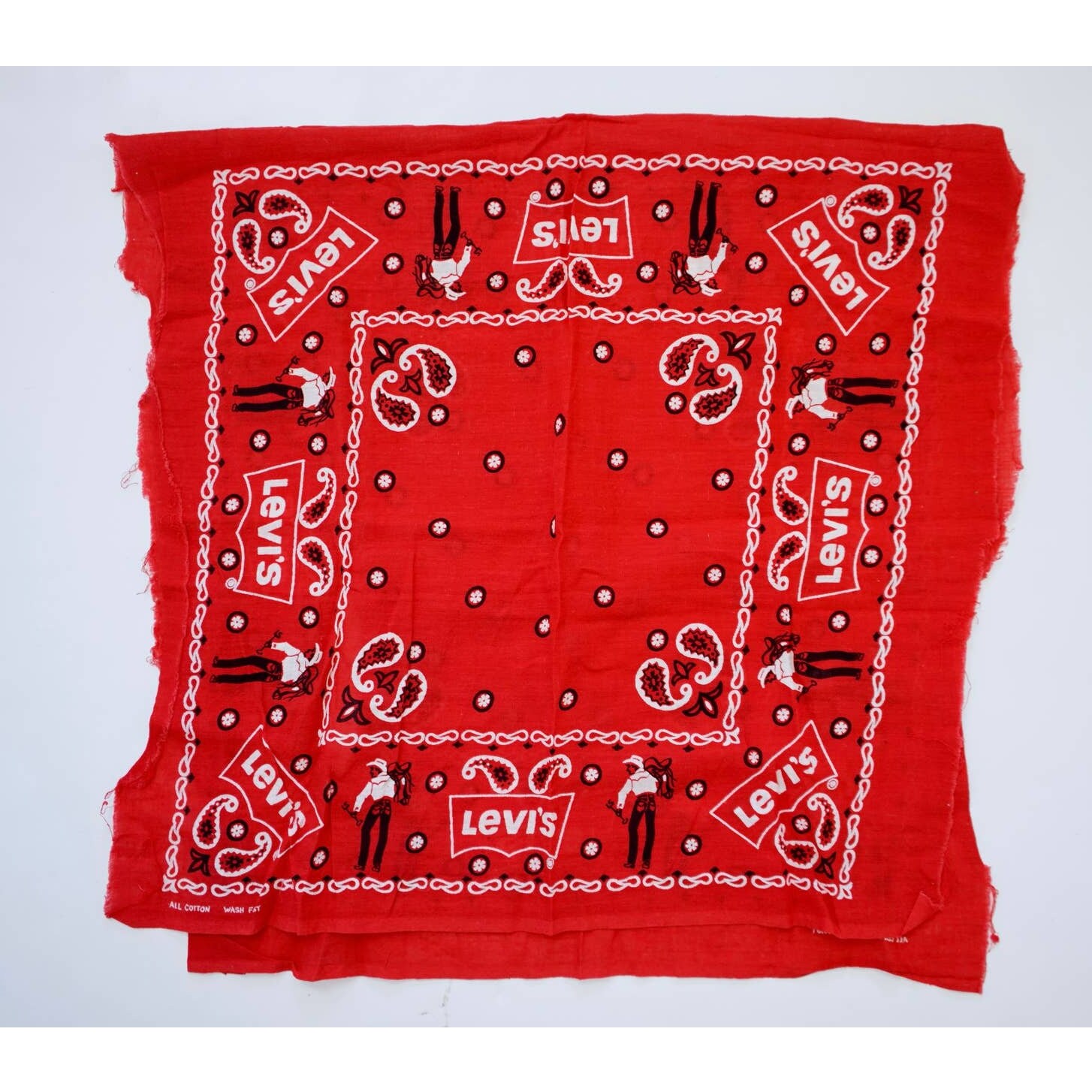 Vintage 60s Western Levi's Paisley Wash Fast Bandanas - Etsy