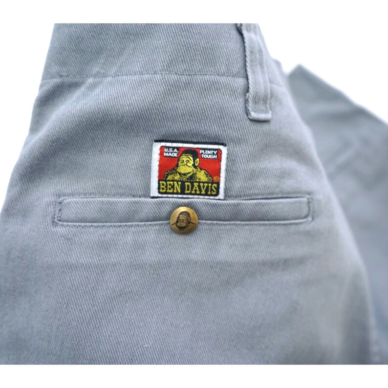 Ben Davis Original Ben's Pants Light Grey Men's 36 - Etsy