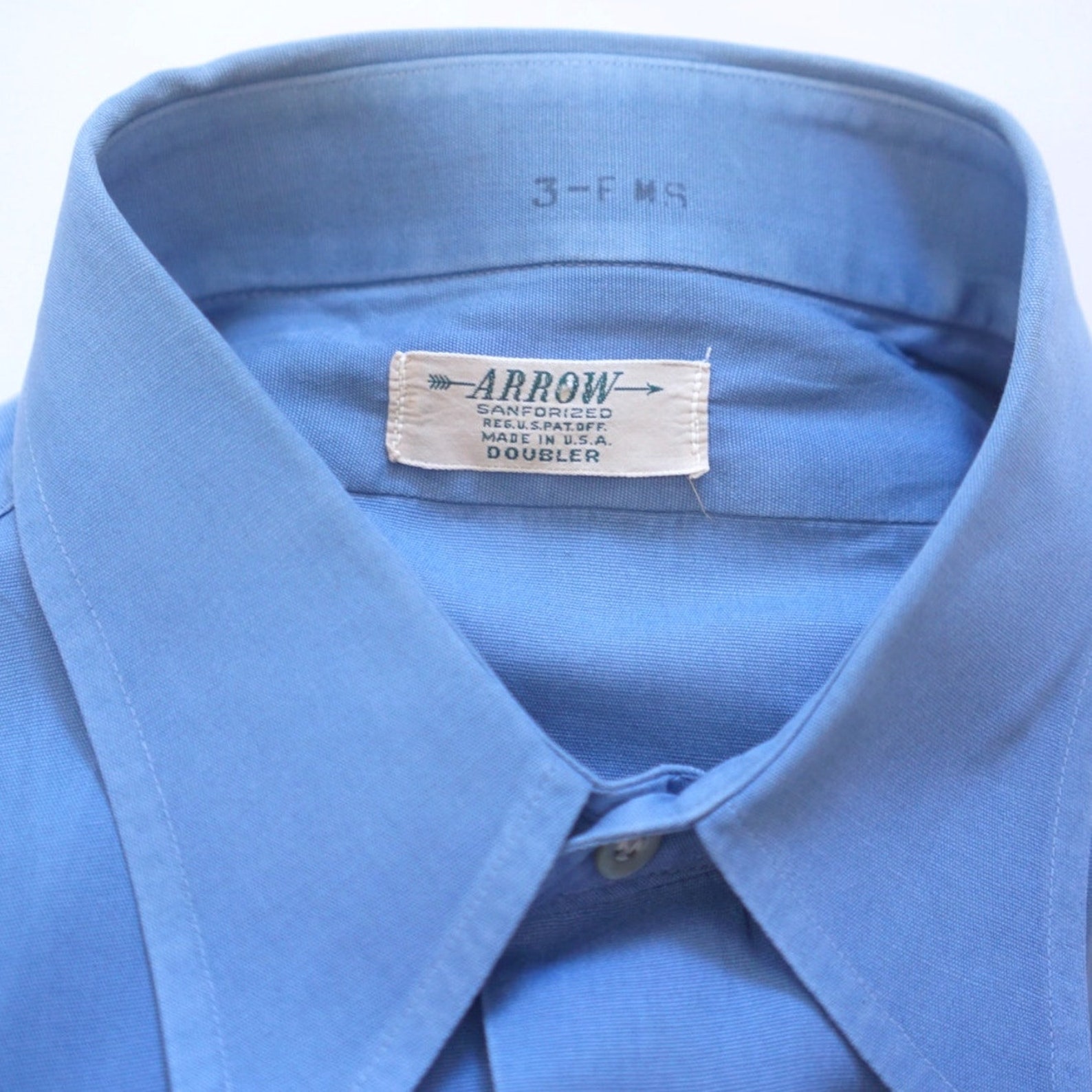 Vintage 80s Arrow Doubler Sanforized Selvedge Shirt Men's Large - Etsy