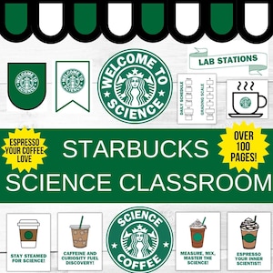 Coffee Theme Science Classroom Decor Coffee Shop Bulletin Board Bundle ...