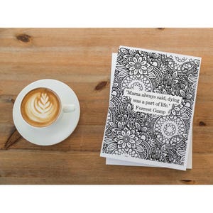 Coloring Pages for Adults Forrest Gump Famous Popular Quotes Perfect ...