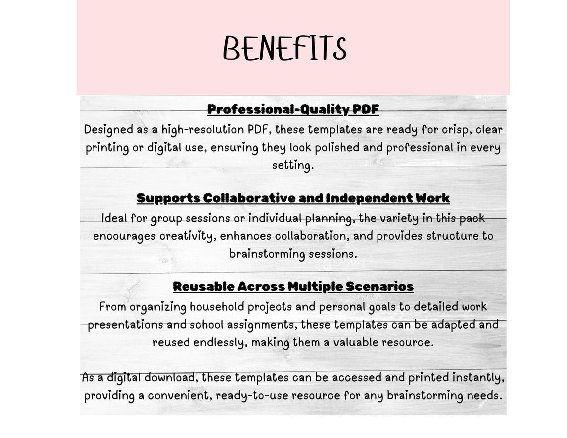 Brainstorm Mind Map Printable Planner, Mindmap Study Guide Template ...