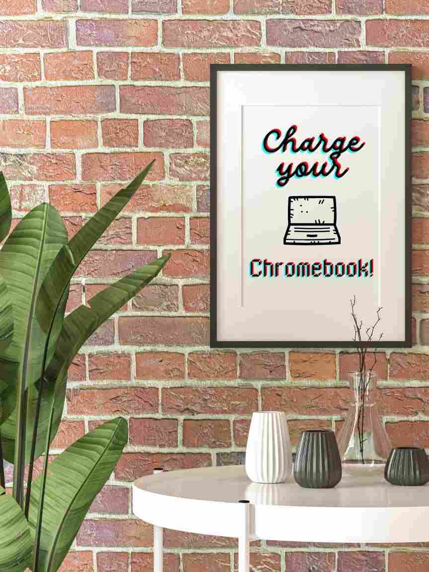 Classroom Poster Charge Chromebook Back to School Classroom Funny Teen ...