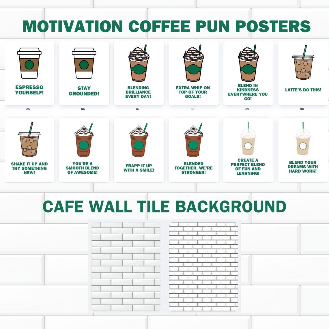 Coffee Cafe Themed Classroom Decor Coffee Shop Bulletin Board Bundle ...