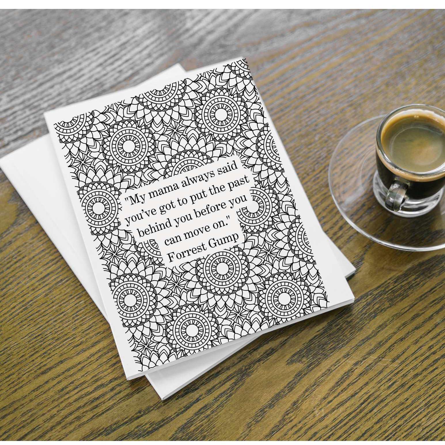 Coloring Pages for Adults Forrest Gump Famous Popular Quotes Perfect ...