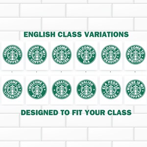 Coffee Theme English ELA Reading Writing Classroom Decor Coffee Shop ...